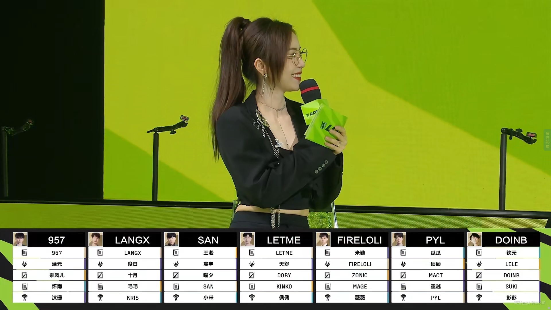 LPL解说主持杯各队伍阵容出炉：957队化身夺冠热门 Doinb+LeLe中野-直播吧手机版