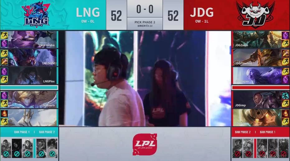 LPL夏季赛-凯南天雷进场 LNG击落JDG先下一城-直播吧