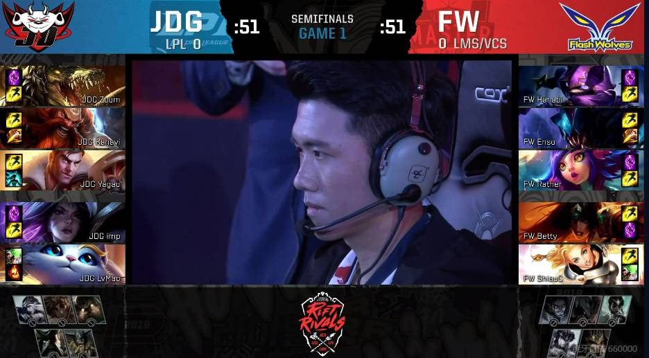 洲际赛半决赛：JDG强势上中野压制FW LPL拿下开门红-直播吧