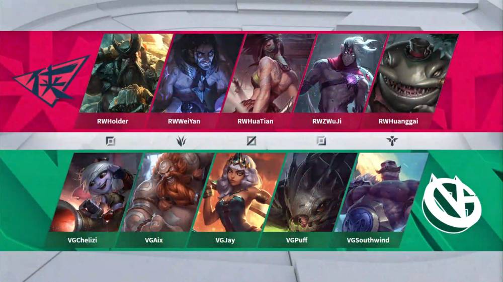 LPL夏季赛-VG凯南天雷电五人难救场 RW艰难战胜VG-直播吧