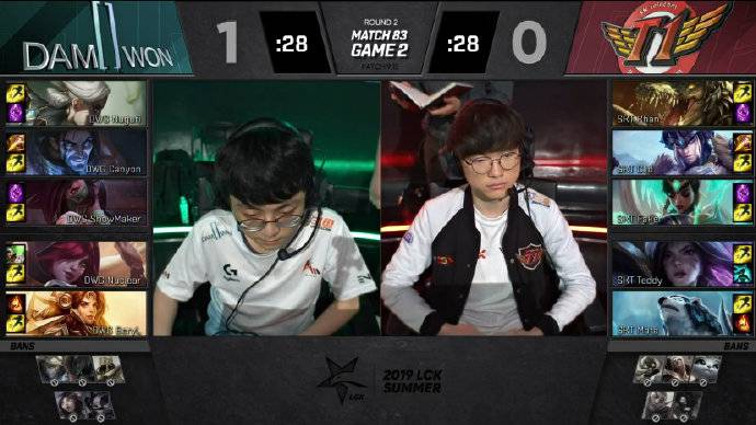 LCK夏季赛-DWG胜SKT锁定季后赛门票 SKT苦吞二连败-直播吧