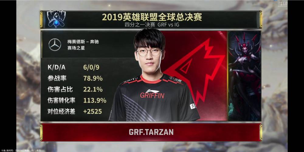 S9八强赛-完美运营阵型 GRF战胜IG扳回一分-直播吧