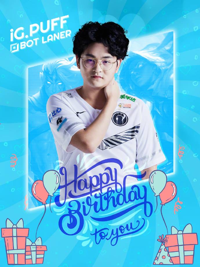 IG下路Puff生日 官方发布生日祝福-直播吧zhibo8.cc