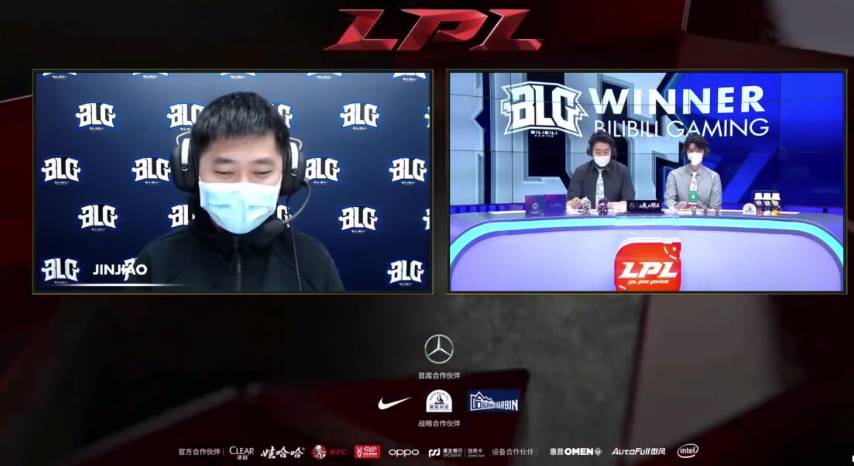 BLG赛后采访Jinjiao：现在AD带虚弱比较好存活-直播吧zhibo8.cc