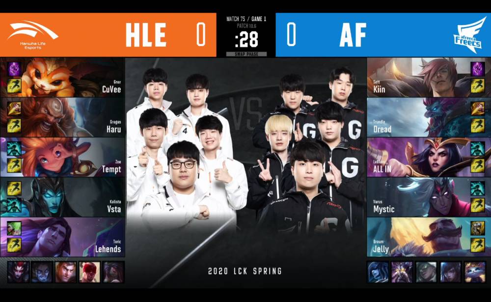 LCK春季赛：CuVee腕豪精彩绕后 HLE 2-0送给AF六连败-直播吧zhibo8.cc
