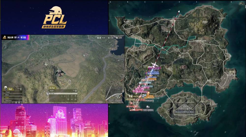 PCL季后赛：VC猴王梅花桩占据高点 VC少打多团灭iFTY吃鸡-直播吧zhibo8.cc