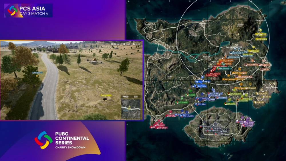 PCS东亚慈善赛：决赛圈PCL大战 IFTY卡住圈内13杀吃鸡-直播吧zhibo8.cc