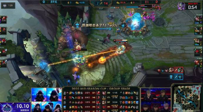T1大龙推进 FPX季中杯首战即遭虐泉输掉比赛-直播吧zhibo8.cc