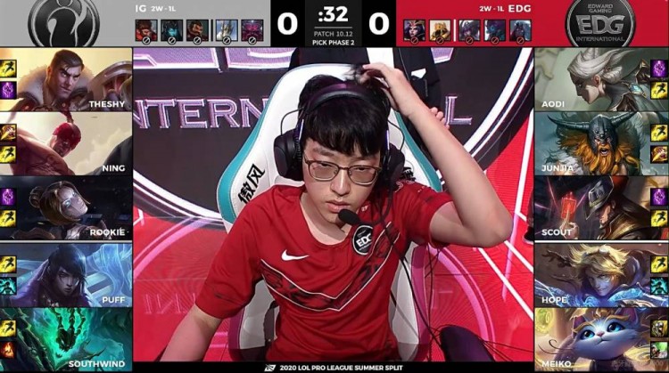 LPL夏季赛：前期爆炸中后期顽强抵抗未果 IG不敌EDG送出首局-直播吧zhibo8.cc