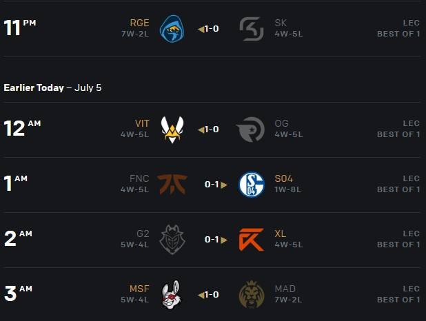 LEC今日战报：爆冷之日强队皆翻车 S04胜FNC拿到首胜-直播吧zhibo8.cc
