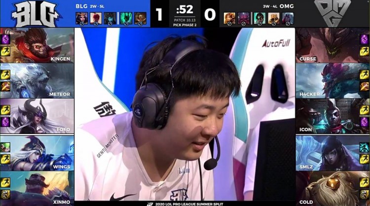 LPL夏季赛：Smlz厄斐琉斯精彩表现 OMG翻盘BLG扳平比分-直播吧zhibo8.cc