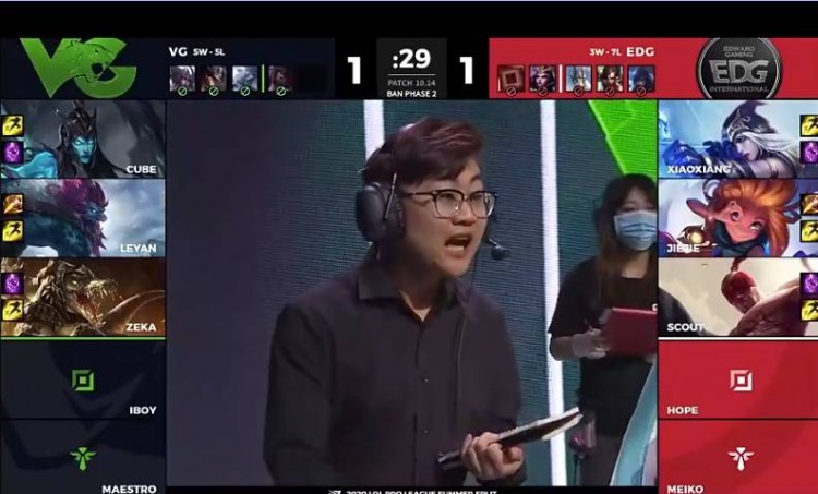 有内鬼？昨日VGvsEDG比赛中iboy将好打佐伊的阿卡丽ban掉-直播吧zhibo8.cc