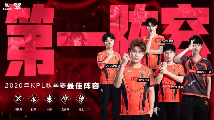 2020KPL秋季赛最佳阵容：DYG占四席，AG_一诺入选发育位一阵-直播吧zhibo8.cc
