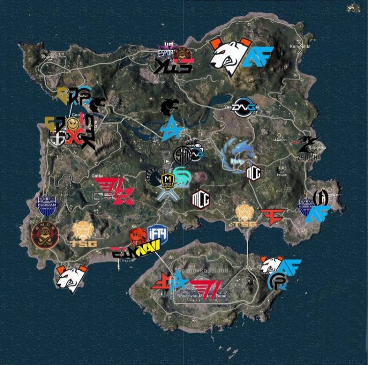 ROLL起来！PGI.S 12支队伍跳点图：iFTY与Navi相争 4AM遭强敌围堵-直播吧zhibo8.cc