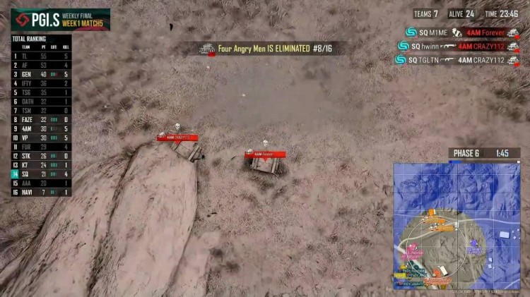 PGIS周决赛：4AM止步第三 iFTY第四 AF圈运优秀获得第一周周冠军-直播吧zhibo8.cc