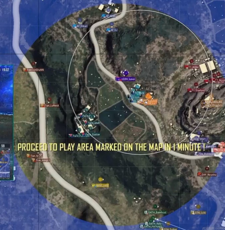 PGI.S周决赛：FAZE麦田隔岸观火吃鸡 MCG、TSG本场0分-直播吧zhibo8.cc