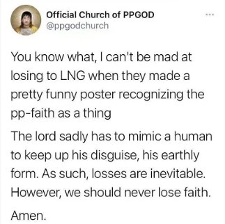 BLG不敌LNG ppgod教堂整活：主决定赐予LNG一场胜利-直播吧zhibo8.cc