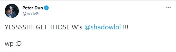 前教练点赞LGD.Shadow：干得好！继续收割胜利吧Shadow！-直播吧zhibo8.cc