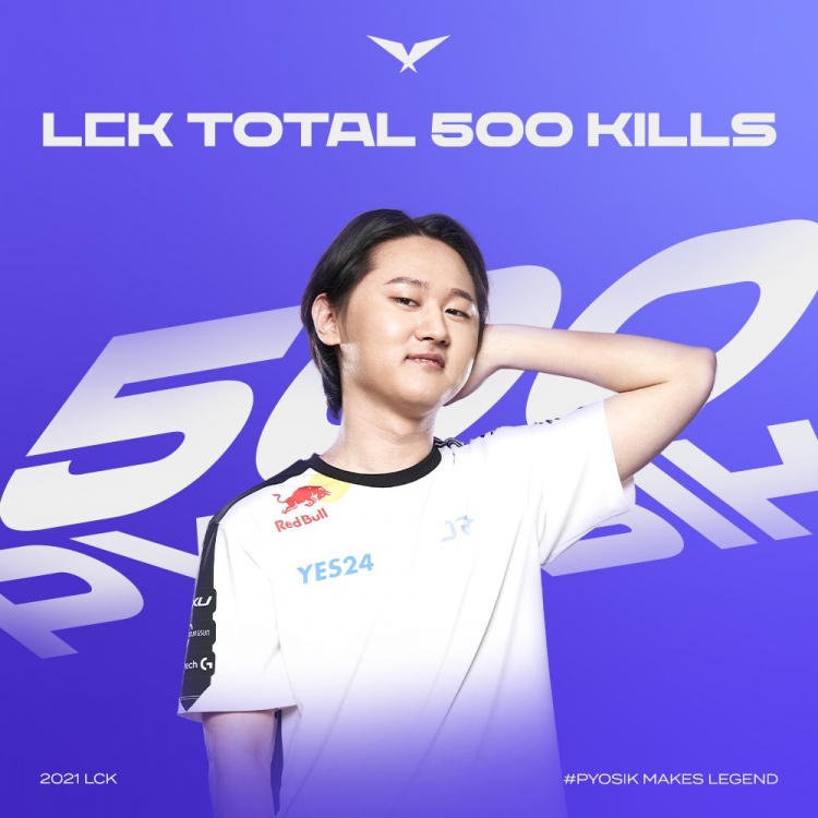 【LCK里程碑】：DRX打野选手Pyosik解锁生涯100胜利和500击杀-直播吧zhibo8.cc