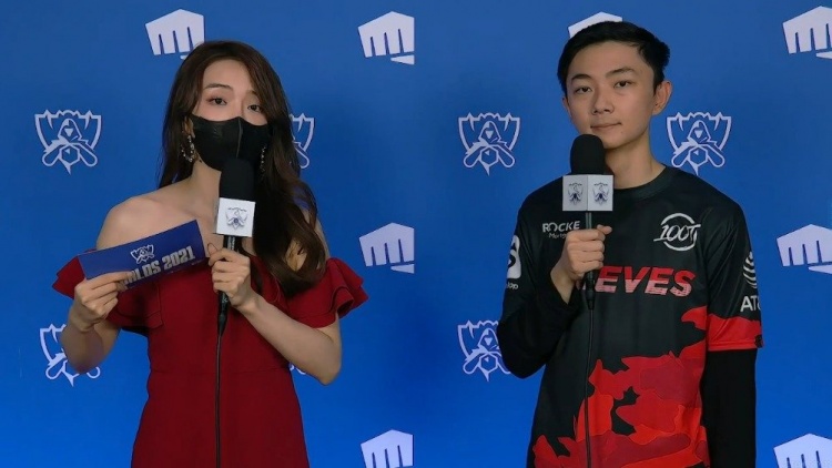 赛后采访100T.FBI：希望能够冲出小组赛并且在八强有好的表现-直播吧zhibo8.cc