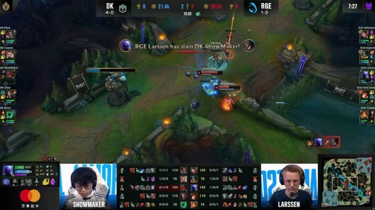 RGE中野完美联动击杀卡牌 终结Showmaker S11不死金身-直播吧zhibo8.cc