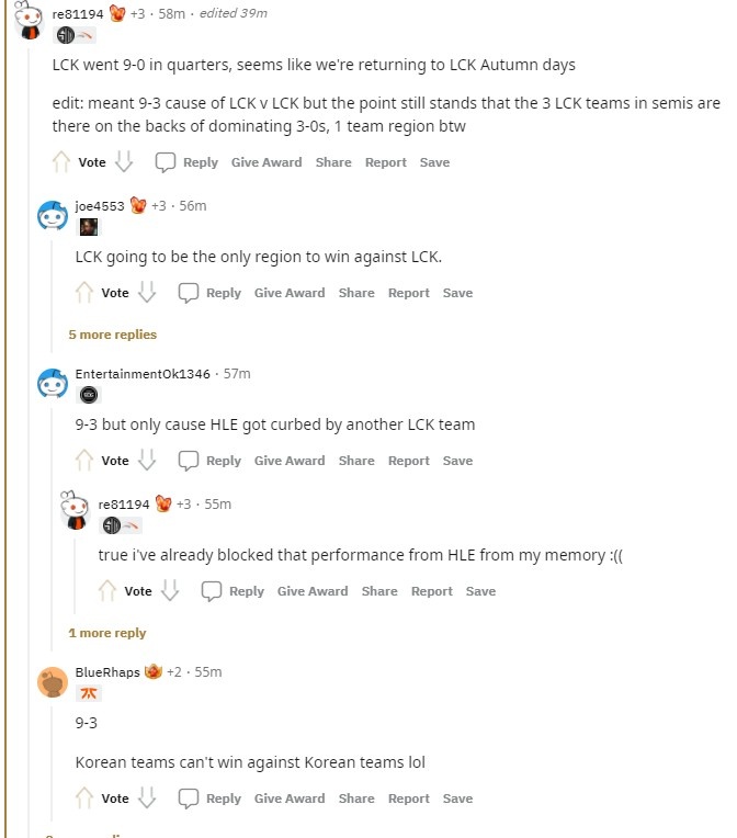 Reddit热议GenG横扫C9挺进四强：欢迎来到LCK秋季赛！-直播吧zhibo8.cc