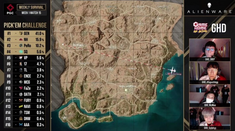 PGC周中赛：SSG占据地利以多打少淘汰NH九杀吃鸡晋级周决-直播吧zhibo8.cc