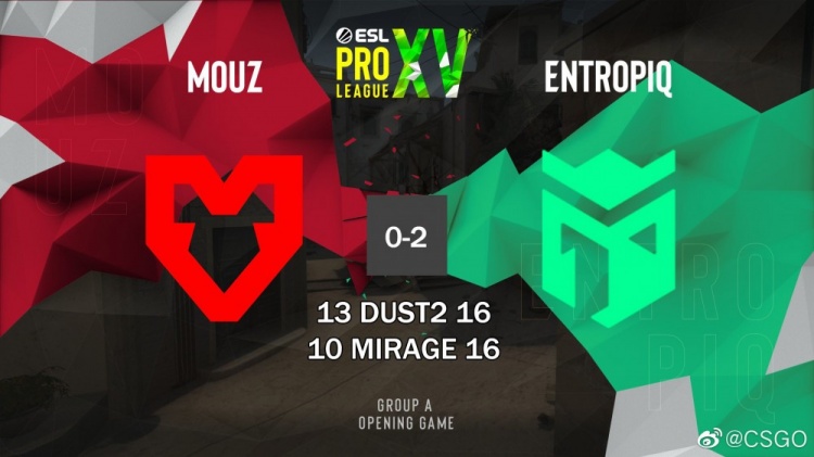 CSGO EPL今日赛果：G2、Entropiq、NIP均2-0横扫对手拿下首胜-直播吧zhibo8.cc