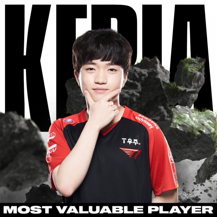 辅核！LOL官推祝贺Keria获得春季赛MVP-直播吧zhibo8.cc