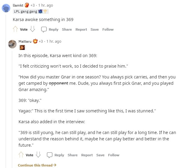 Reddit网友热议JDG战胜V5：369今天对Karsa下手有点重了-直播吧zhibo8.cc