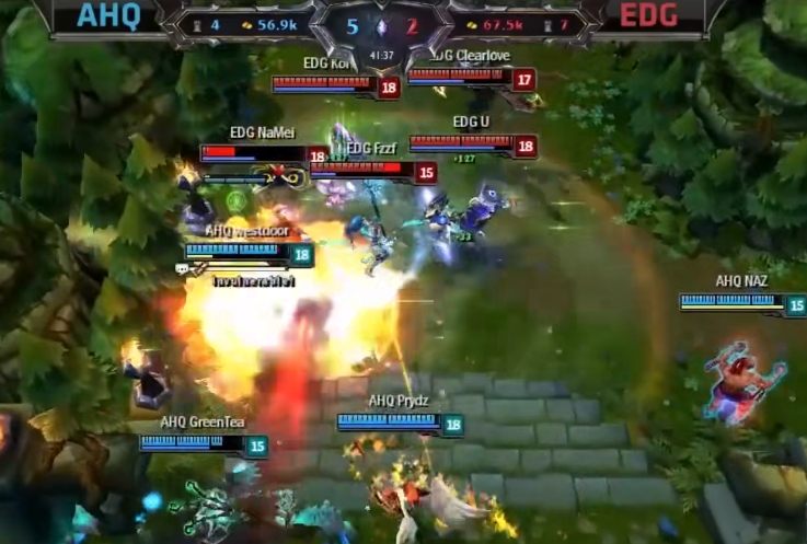 一种魔咒？盘点历次EDG领先近一万经济被翻 SKT洛成名画-直播吧