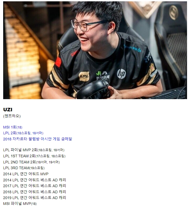 韩网盘点历史前十五AD：双冠王Bang第一 Uzi无S冠不敌Piglet-直播吧