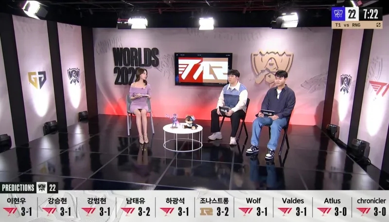 韩文流解说预测今日赛果：仅1人认为RNG能够击败T1-直播吧