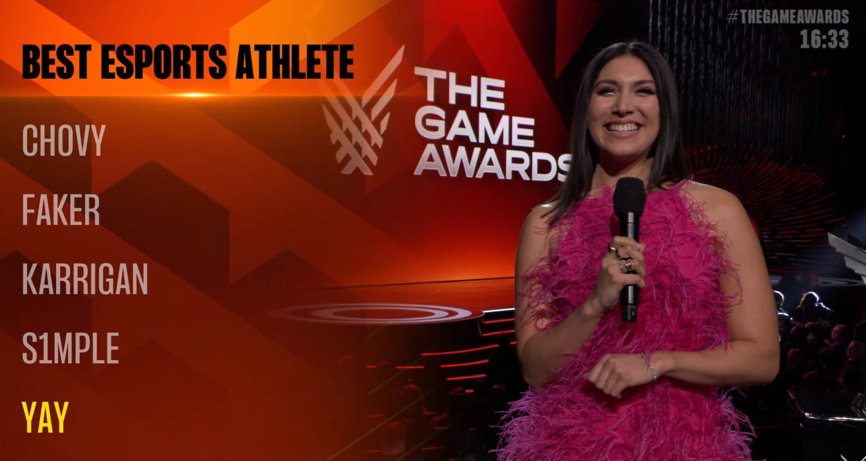 TGA 2022最佳电竞选手：Faker&S1mple均落选 YAY强势夺魁-直播吧