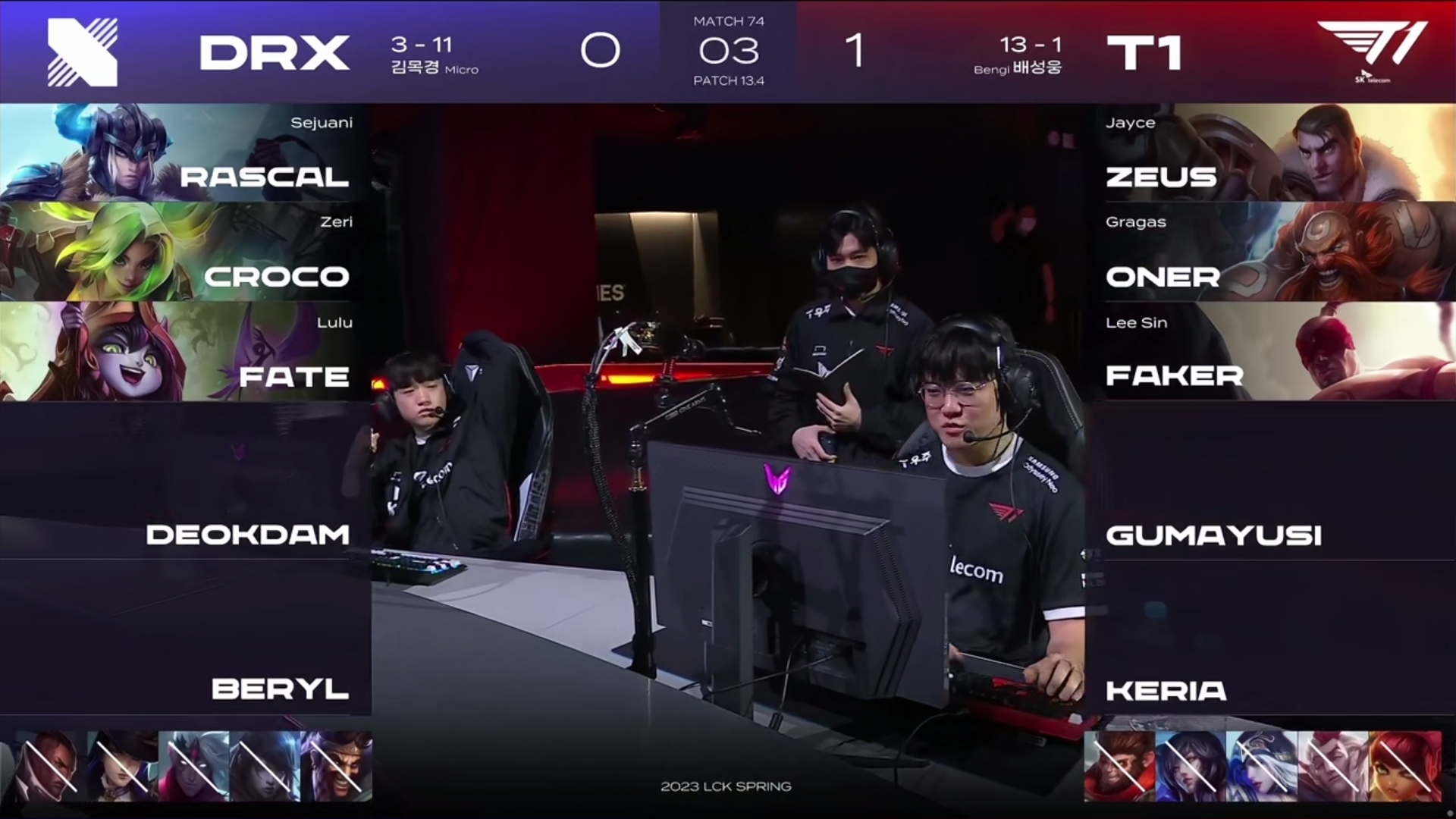 五Ban AD又如何！这把科研！T1选出大虫子+赛娜走下路-直播吧