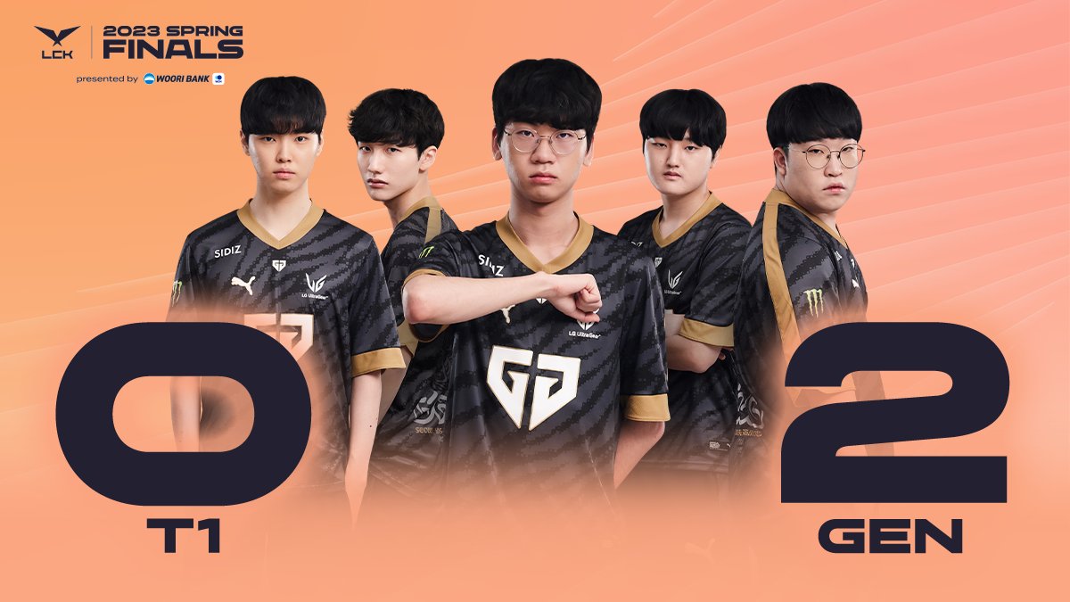 风水轮流转！此前LCK春决Gen.G面对T1也曾取得三个赛点的领先-直播吧