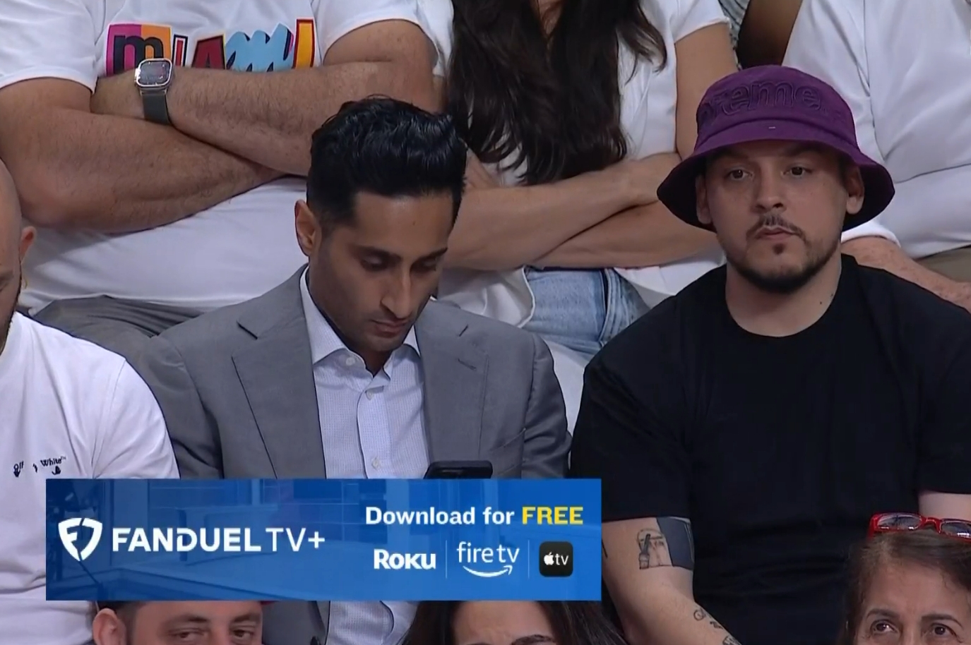 准备爆料？凯尔特人热火G4 名记Shams现场观战-直播吧