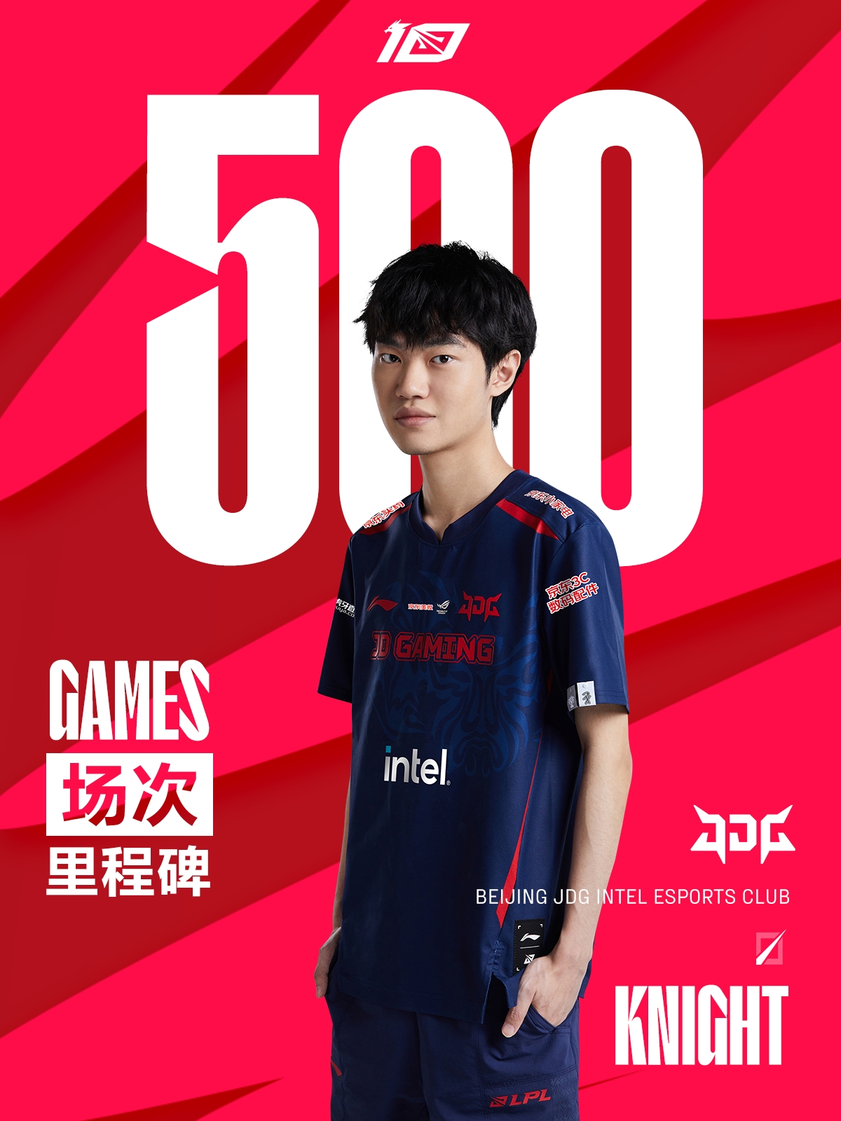 里程碑：knight达成LPL 500场成就-直播吧