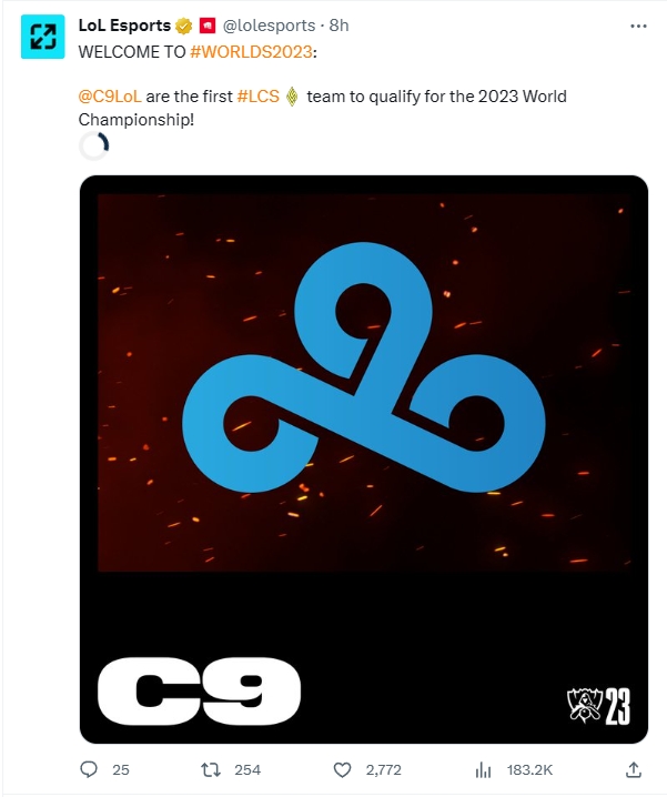 LNG成为全球第四支杀入世界赛的队伍，为队史第二次晋级S赛-直播吧