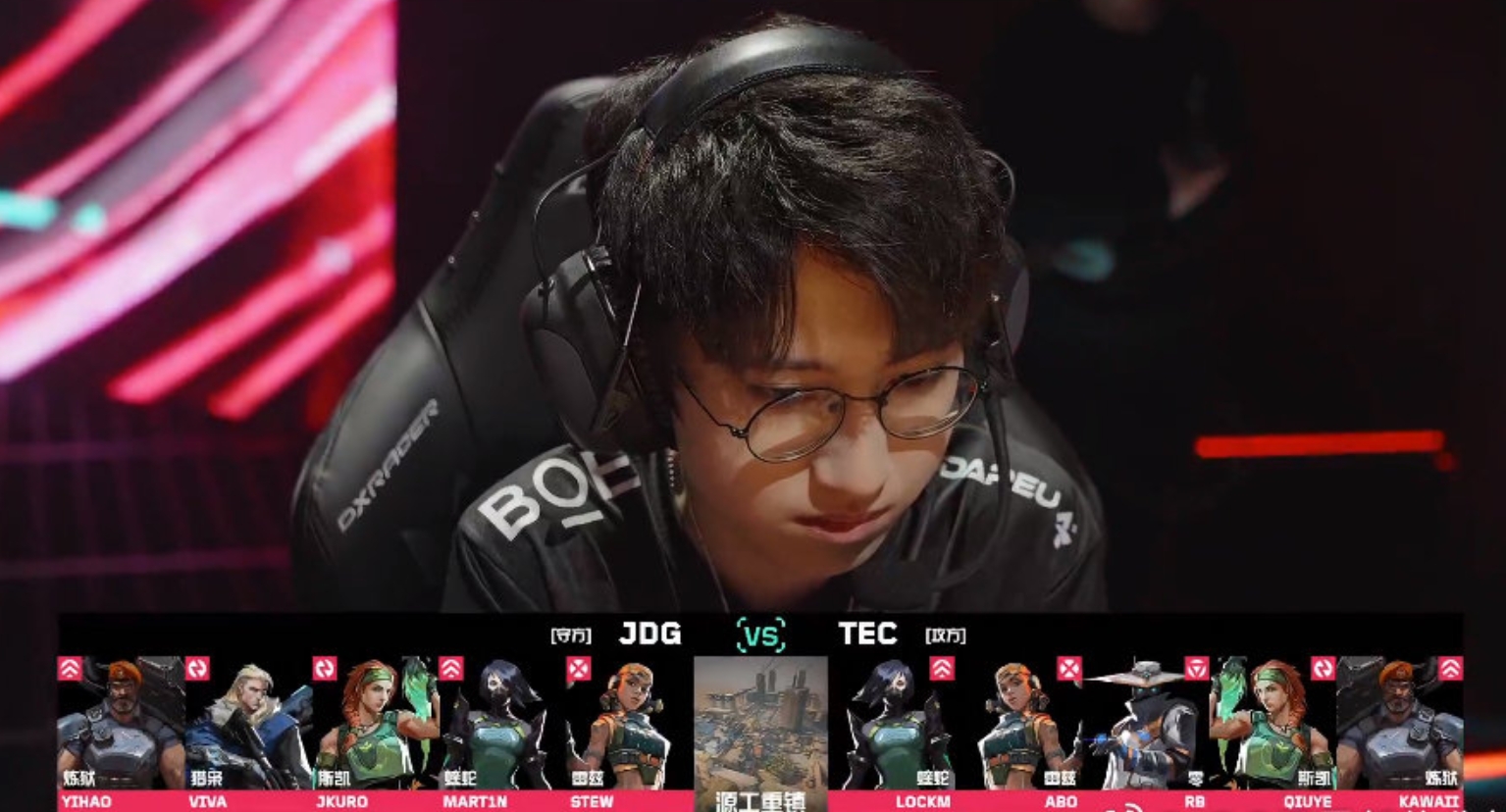 🎮VCT中国联赛：Rb+Abo双五杀！stew两图59杀带不动 TEC横扫JDG-直播吧