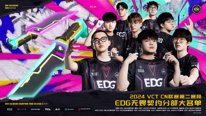 EDG无畏契约分部公布新赛季大名单：WoodAy1加盟队伍与Haodong轮换-直播吧