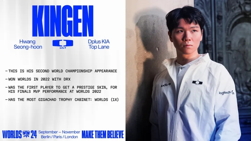 时一上？LOL官方介绍Kingen：以FMVP成为第一个获得至臻皮肤的选手-直播吧