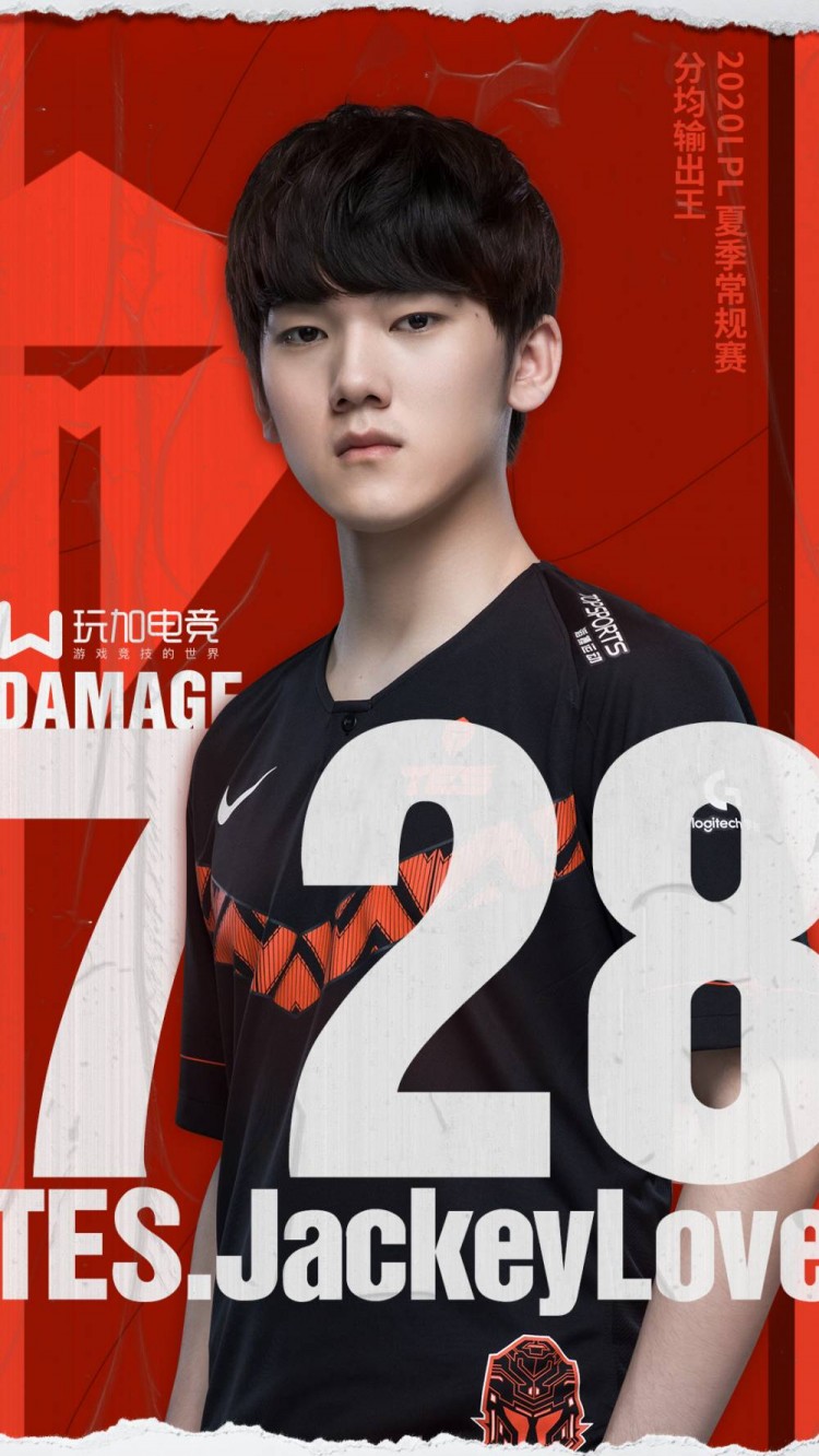 JackeyLove荣膺2020LPL夏季常规赛输出王-直播吧zhibo8.cc