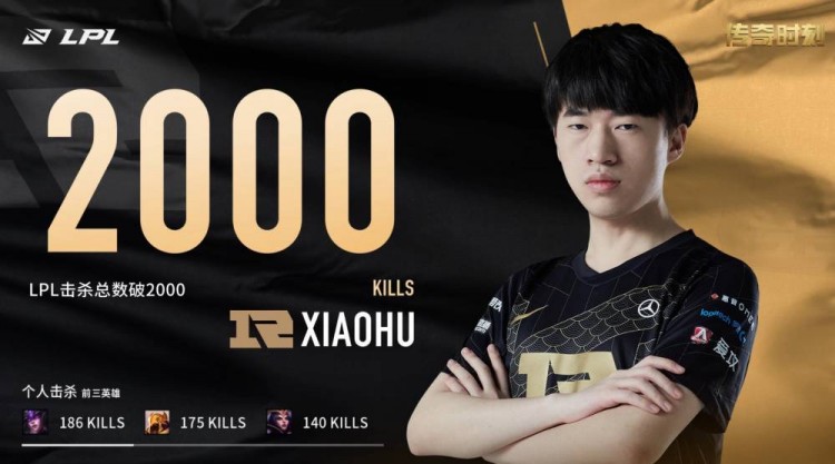 传奇时刻：RNG.Xiaohu达成LPL两千杀-直播吧zhibo8.cc