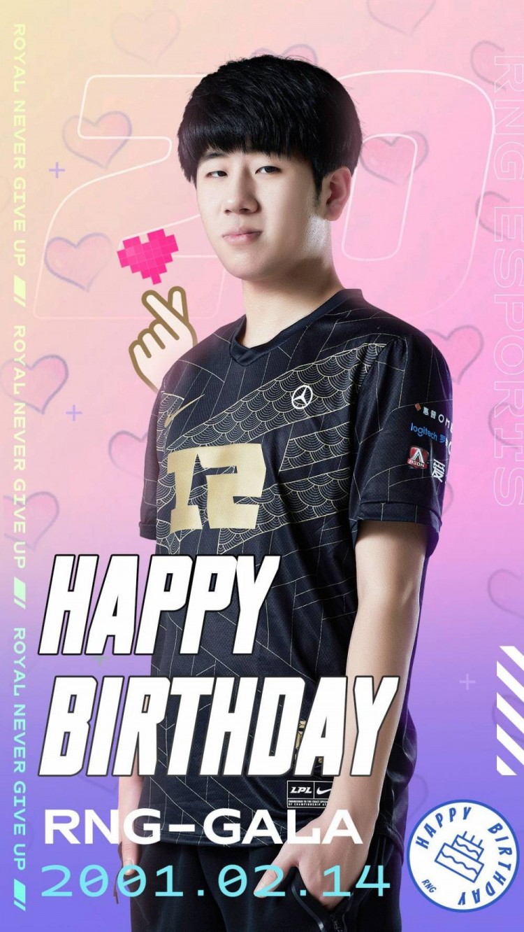 RNG官方：今天是GALA的20岁生日 希望你更虎虎生WEI-直播吧zhibo8.cc