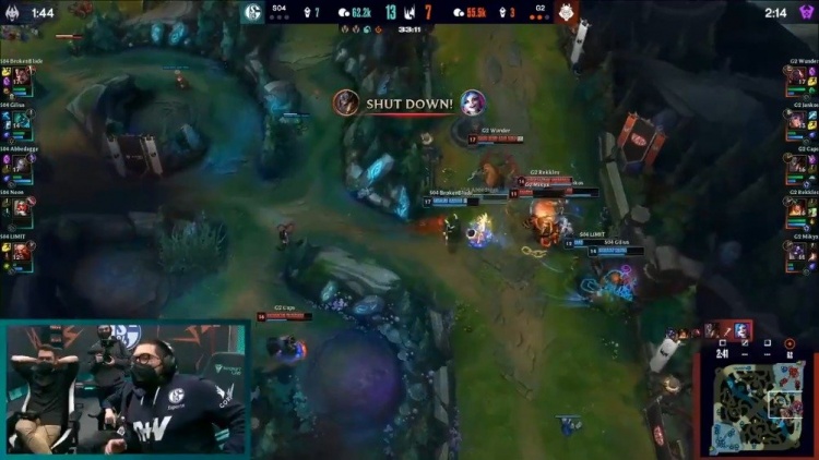 LEC季后赛G2对阵S04：G2再次成为背景板 S04上单诺手拿下五杀-直播吧zhibo8.cc