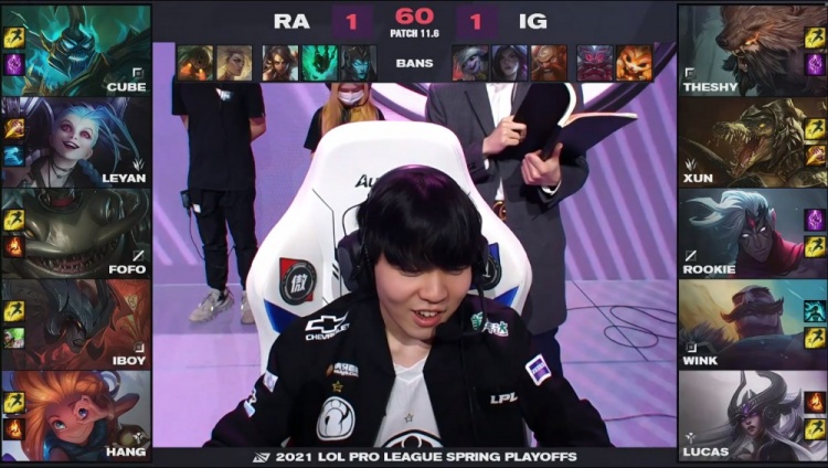 Cube剑魔“天神小下凡” iboy金克斯疯狂输出 RA击败IG拿到赛点-直播吧zhibo8.cc