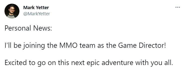 LOL设计师Mark Yetter更新推特，宣布加入MMO团队-直播吧zhibo8.cc