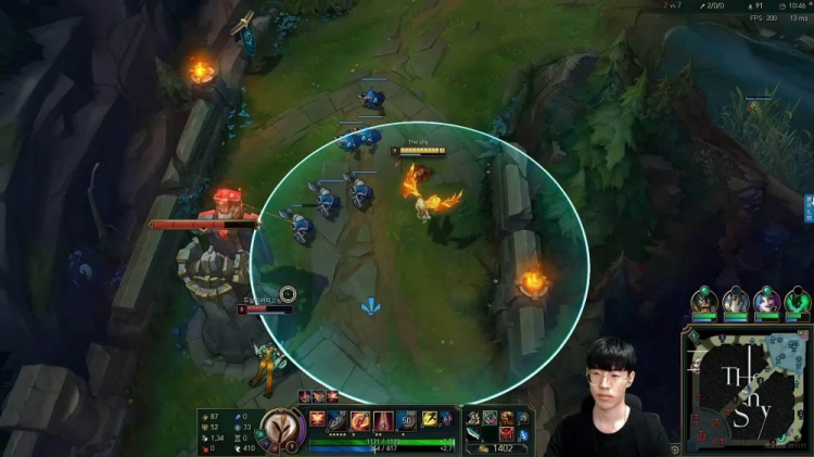 重回S9！TheShy天使细节越塔单杀青钢影 完美距离把控躲过Gank-直播吧zhibo8.cc