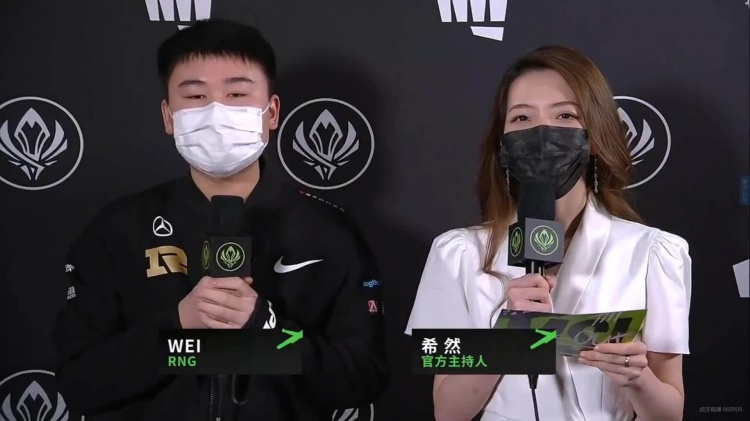 赛后采访RNG.Wei：感觉今天还是打得不好 还需要改进-直播吧zhibo8.cc